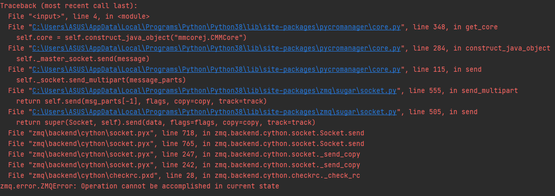 installation verify error · Issue #290 · micro-manager/pycro-manager · GitHub