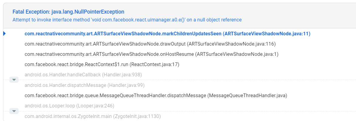 ARTSurfaceViewShadowNode.java line 11 · Issue #32701 · facebook/react ...