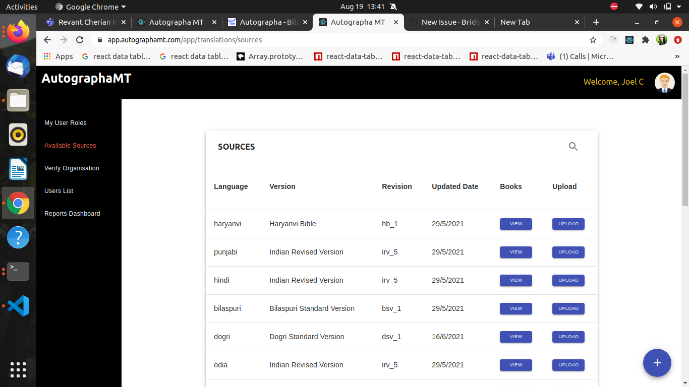 Uploading Bible-(server side error) · Issue #223 · Bridgeconn/vachan-api · GitHub
