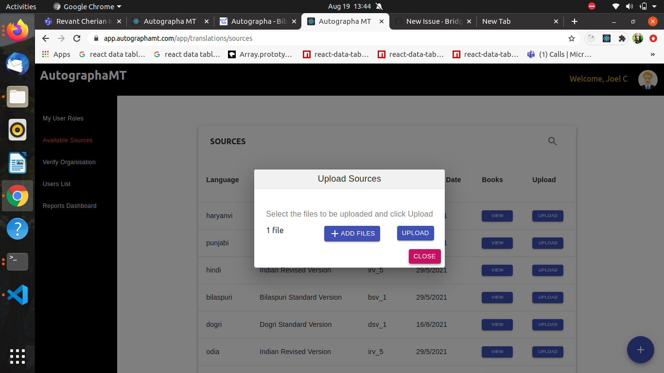 Uploading Bible-(server side error) · Issue #223 · Bridgeconn/vachan-api · GitHub