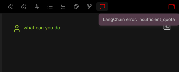 Langchain error : Insuffiecient quota · Issue #116 · logancyang/obsidian-copilot · GitHub