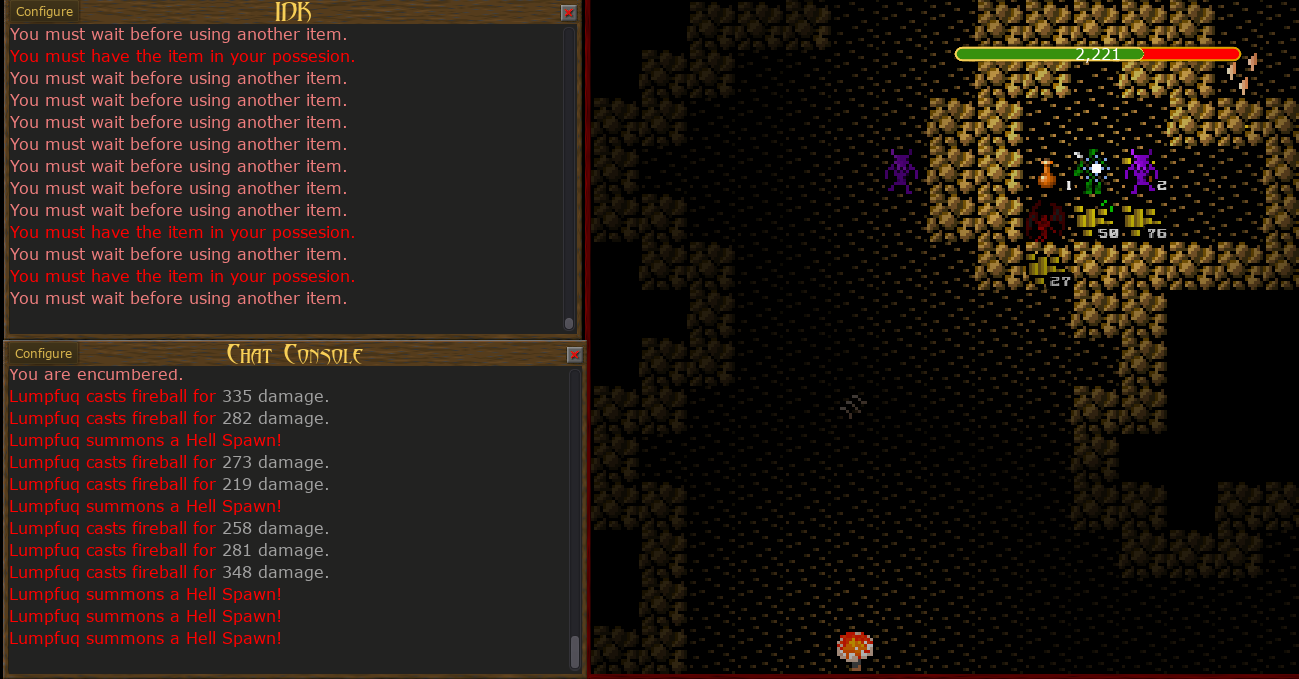 Can't target the Horned Devil with my mouse because there is a drop under it. · Issue #665 ...