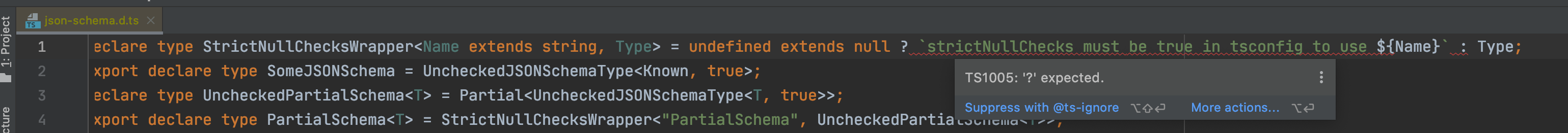 Compiling Issue When Using Typescript Version 397 · Issue 1636 · Ajv Validatorajv · Github