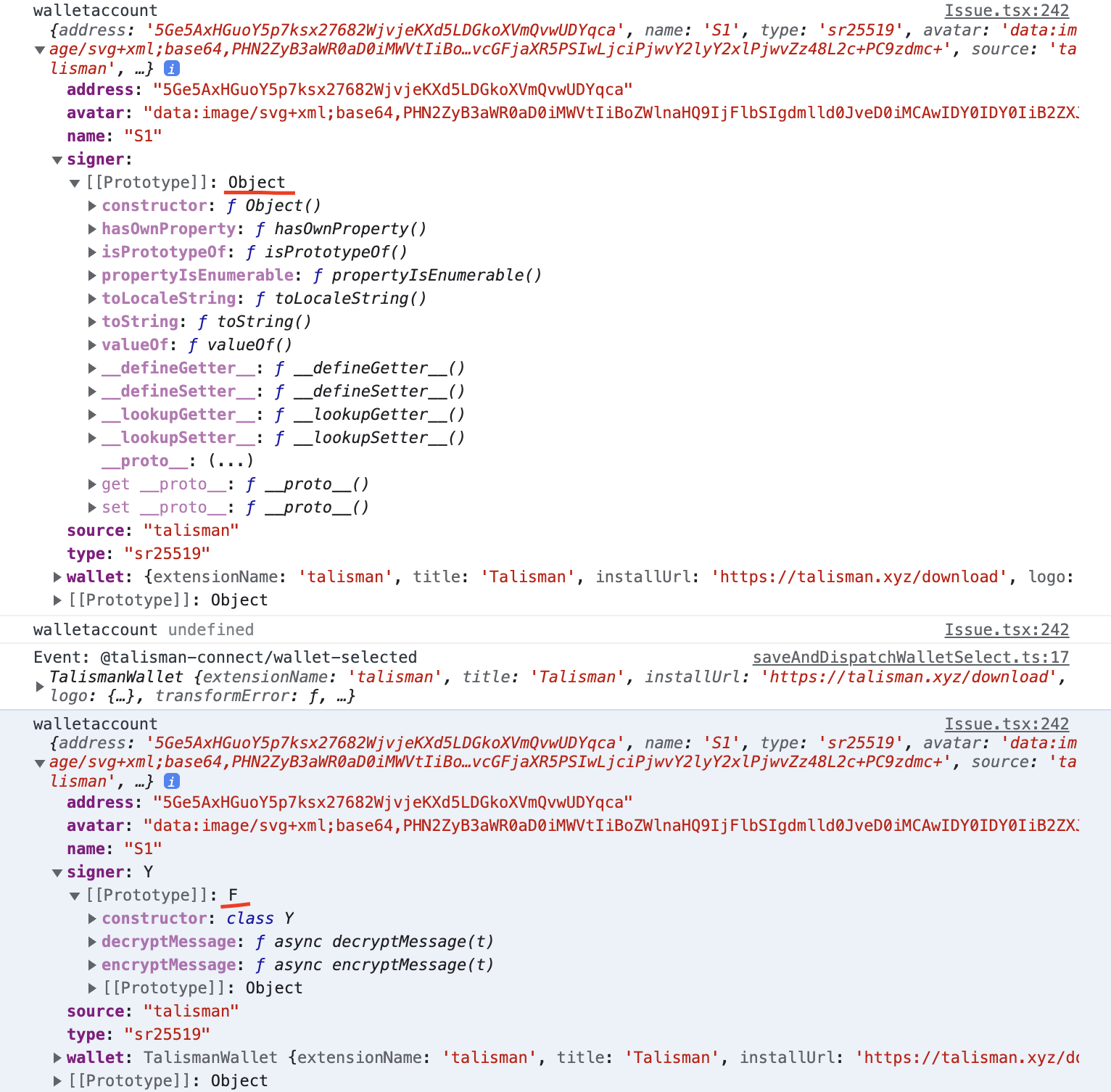 Submitting A Transaction With A Locally Stored Account Not Working