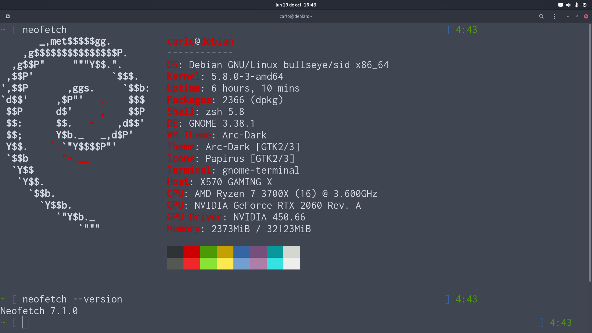 [Feature request] GNOME Terminal font support · Issue #1583 · dylanaraps/neofetch · GitHub