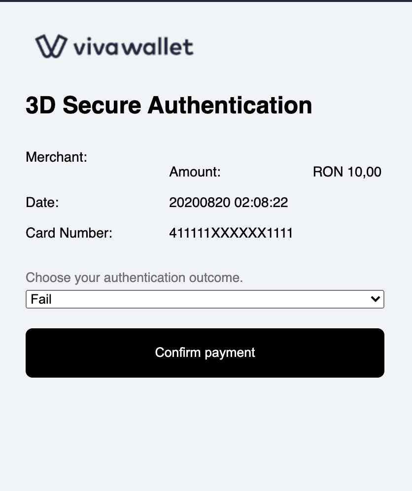 Simple checkout flow fails when 3ds verification fail · Issue #1821 · VivaPayments/API · GitHub