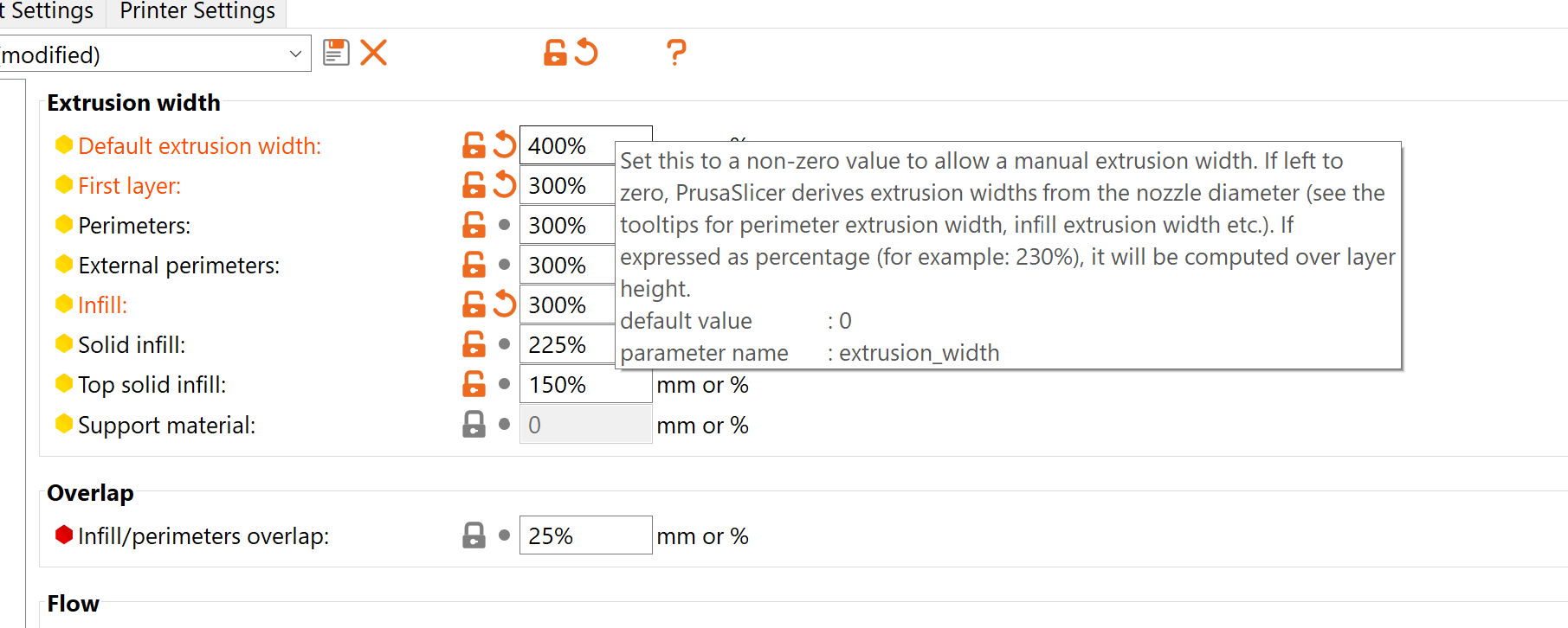 Extrusion Width Percentge · Issue #4631 · prusa3d/PrusaSlicer · GitHub