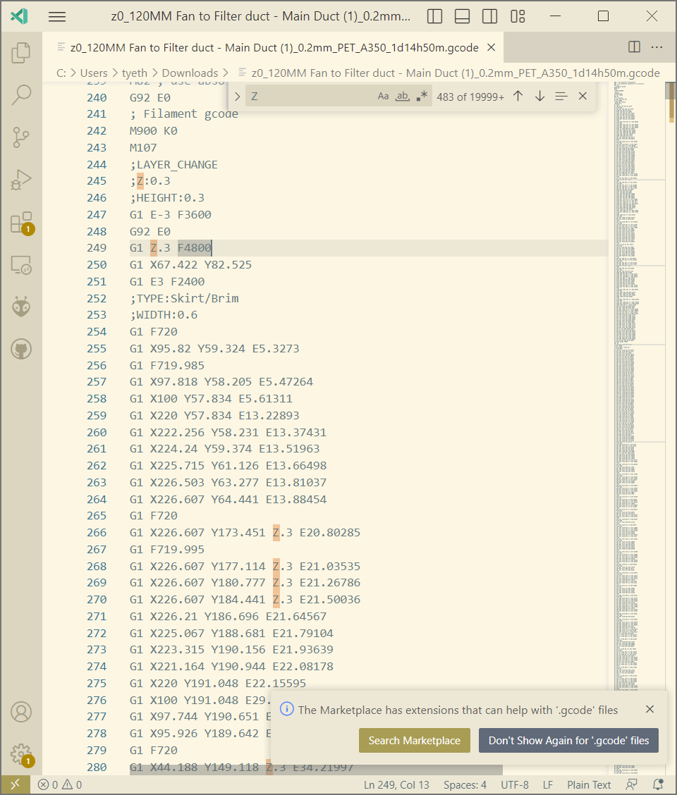 Gcode for Z is missing leading zero, and possibly extraneous usage · Issue #10013 · prusa3d ...