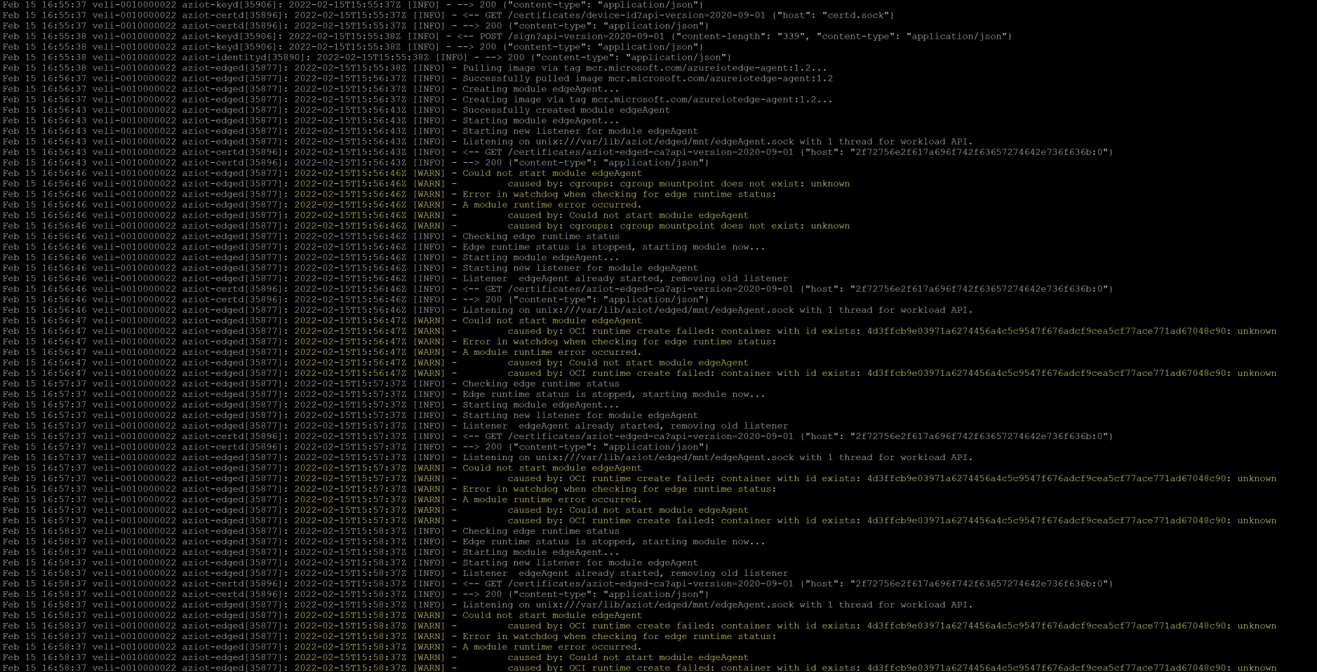 [RaspberryPi Bullseye arm64]Error response from daemon: cgroups: cgroup mountpoint does not ...