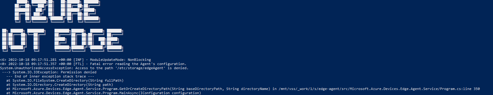 Access to path is denied - Azure Iot Edge 1.4 version · Issue #6731 · Azure/iotedge · GitHub