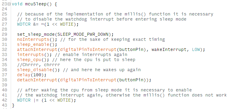 insomnia - if millis() is used it does not enter sleep mode · Issue ...
