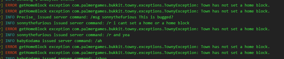 Homeblock Exception · Issue #4104 · TownyAdvanced/Towny · GitHub