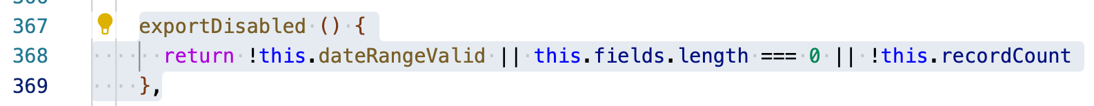 Export Record List Data (JSON or CSV) Button always disabled · Issue #434 · cortezaproject ...