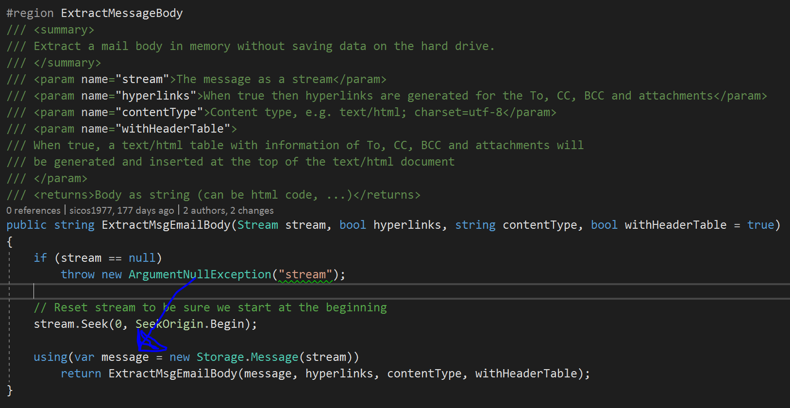 RCW Issue, when calling ExtractMsgEmailBody multiple times · Issue #61 · Sicos1977/MSGReader ...