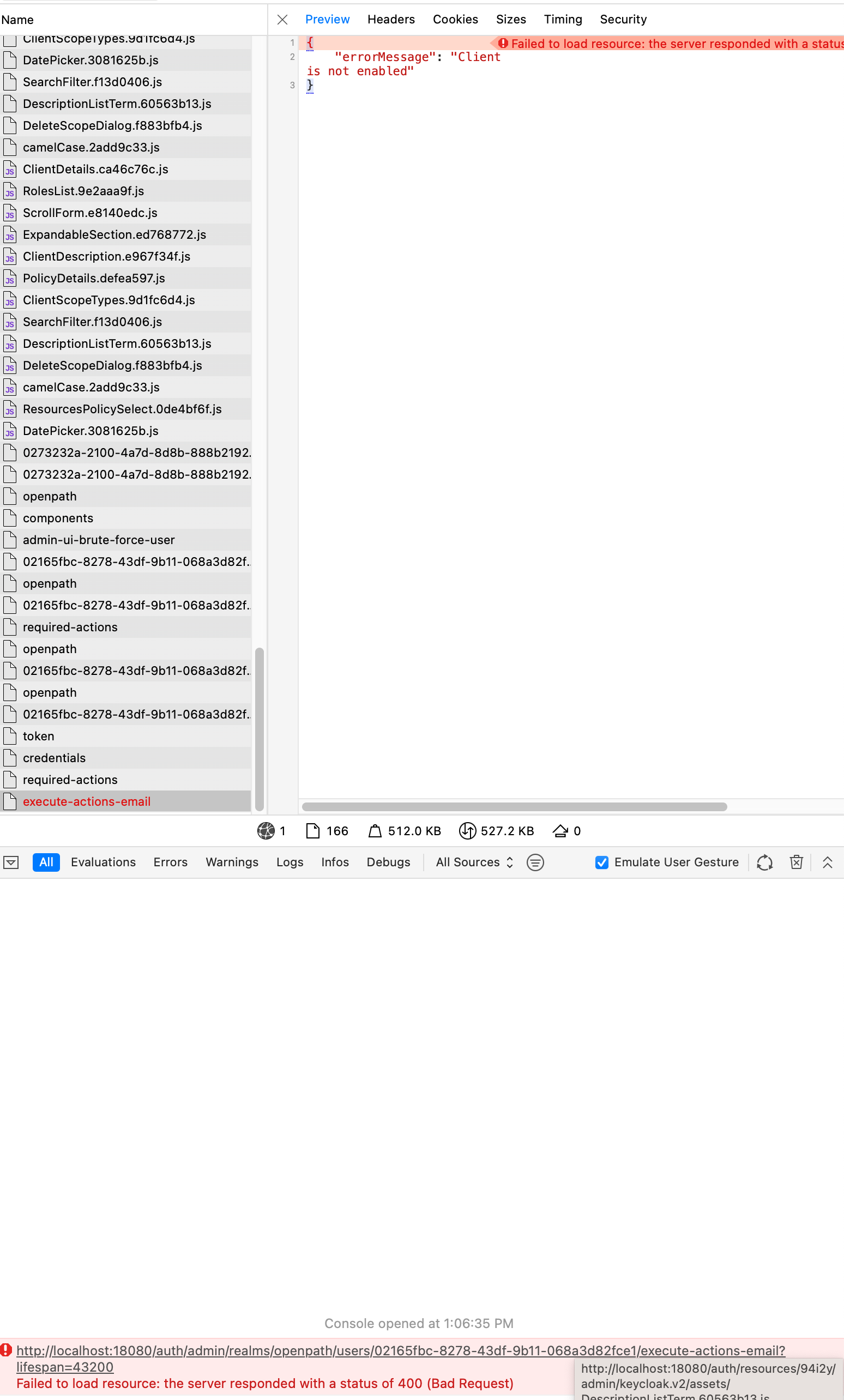 New Admin UI does not send e-mails if account-client is disabled · Issue #17857 · keycloak ...
