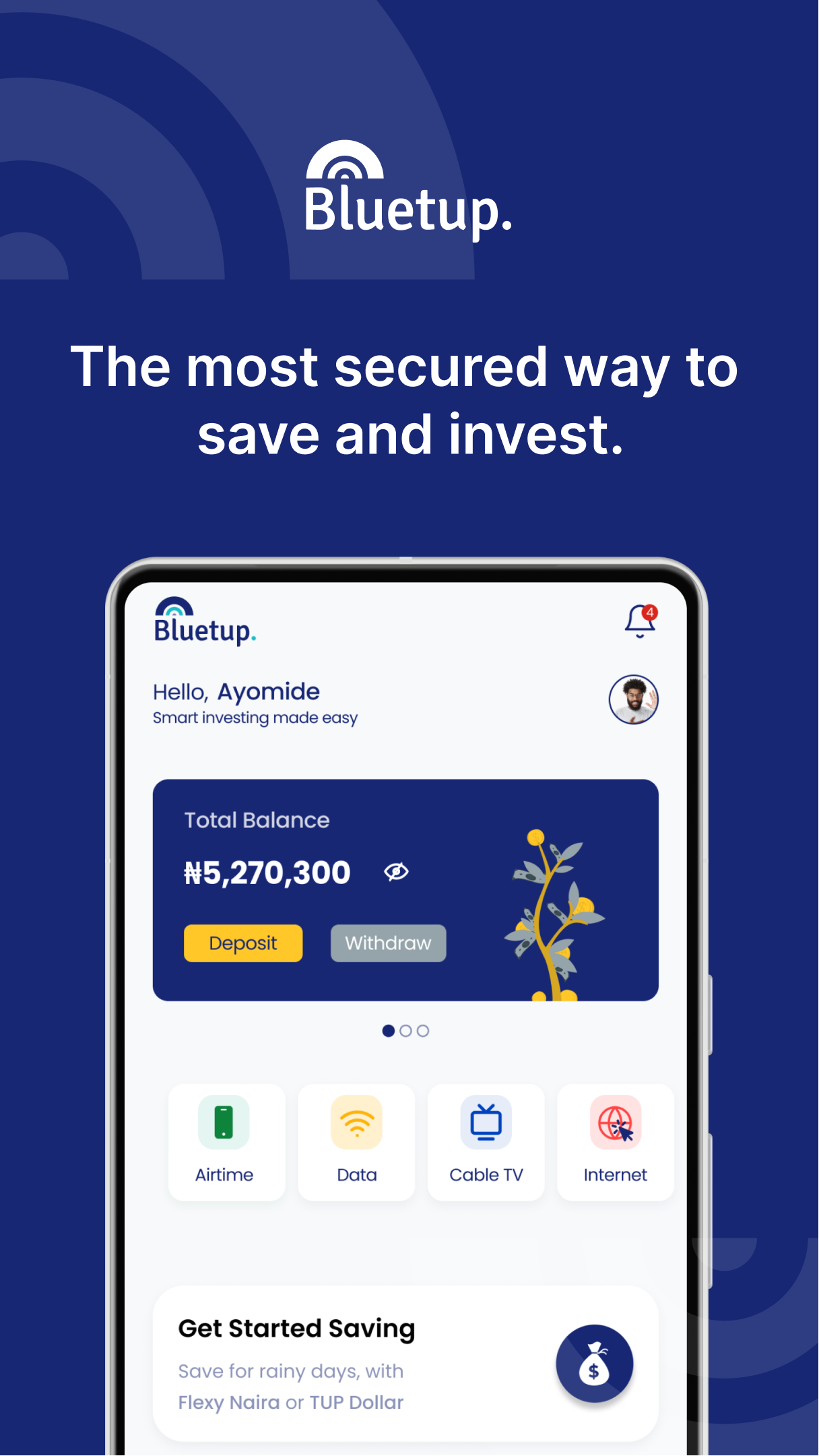GitHub - 9gig/bluetupFE: Front end flutter code for bluetup finance app