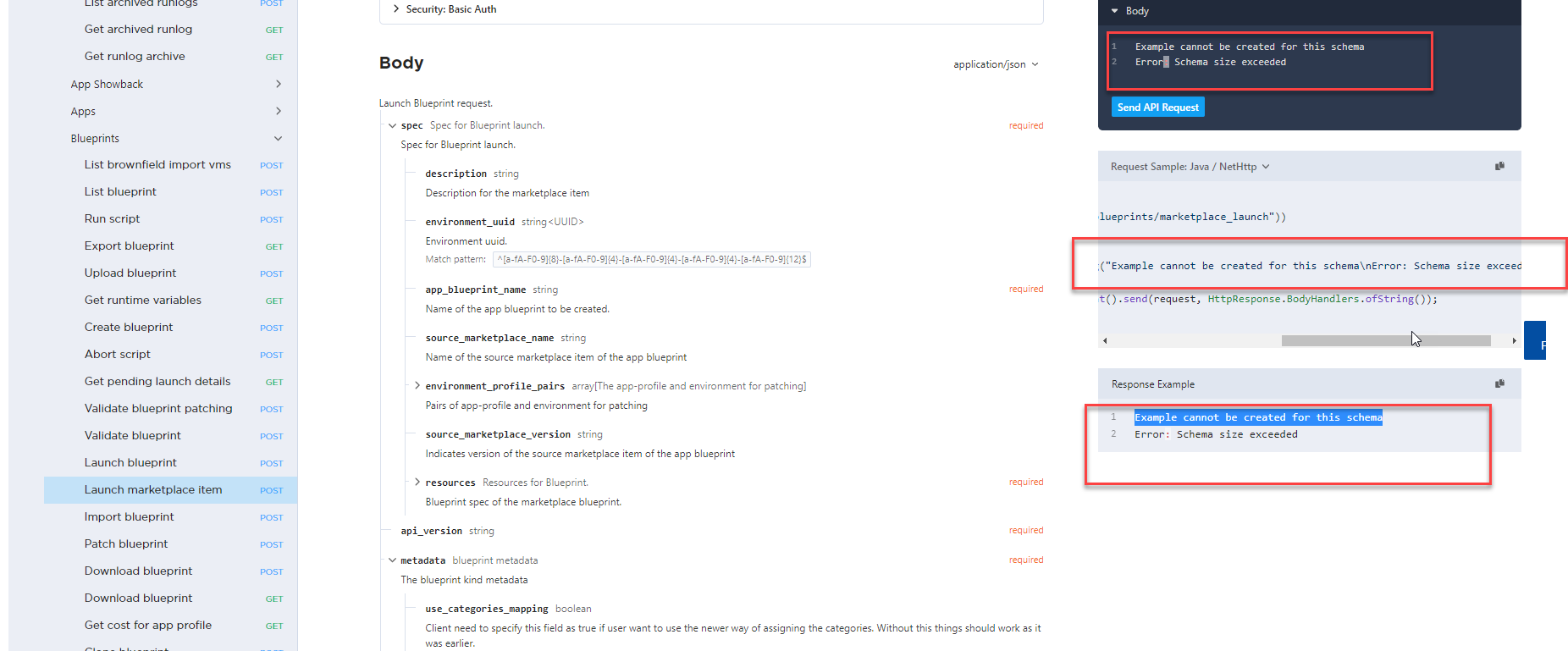 Schema size error while example rendering · Issue #2238 · stoplightio/elements · GitHub