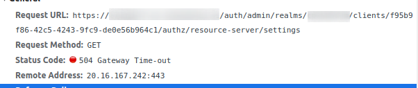 OutOfMemoryError in `org.keycloak.authorization.admin.ResourceServerService.exportSettings ...
