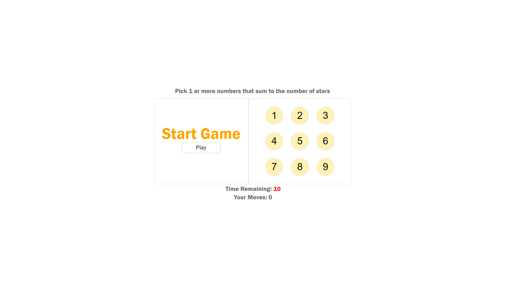 GitHub - the-pratik/star-play: A web based star game to understand how react hooks work. This ...