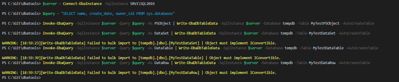 Write-DbaDbTableData - Not working with DataSet / DataTable / DataRow · Issue #7021 · dataplat ...