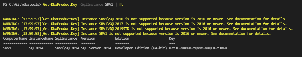 Get-DbaProductKey incorrect key on sqlserver 2019 · Issue #6587 · dataplat/dbatools · GitHub
