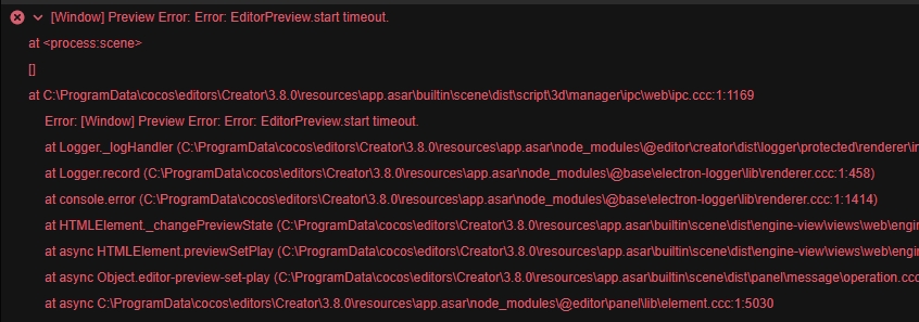 3.8引擎运行久了，无法预览 · Issue #16488 · cocos/cocos-engine · GitHub