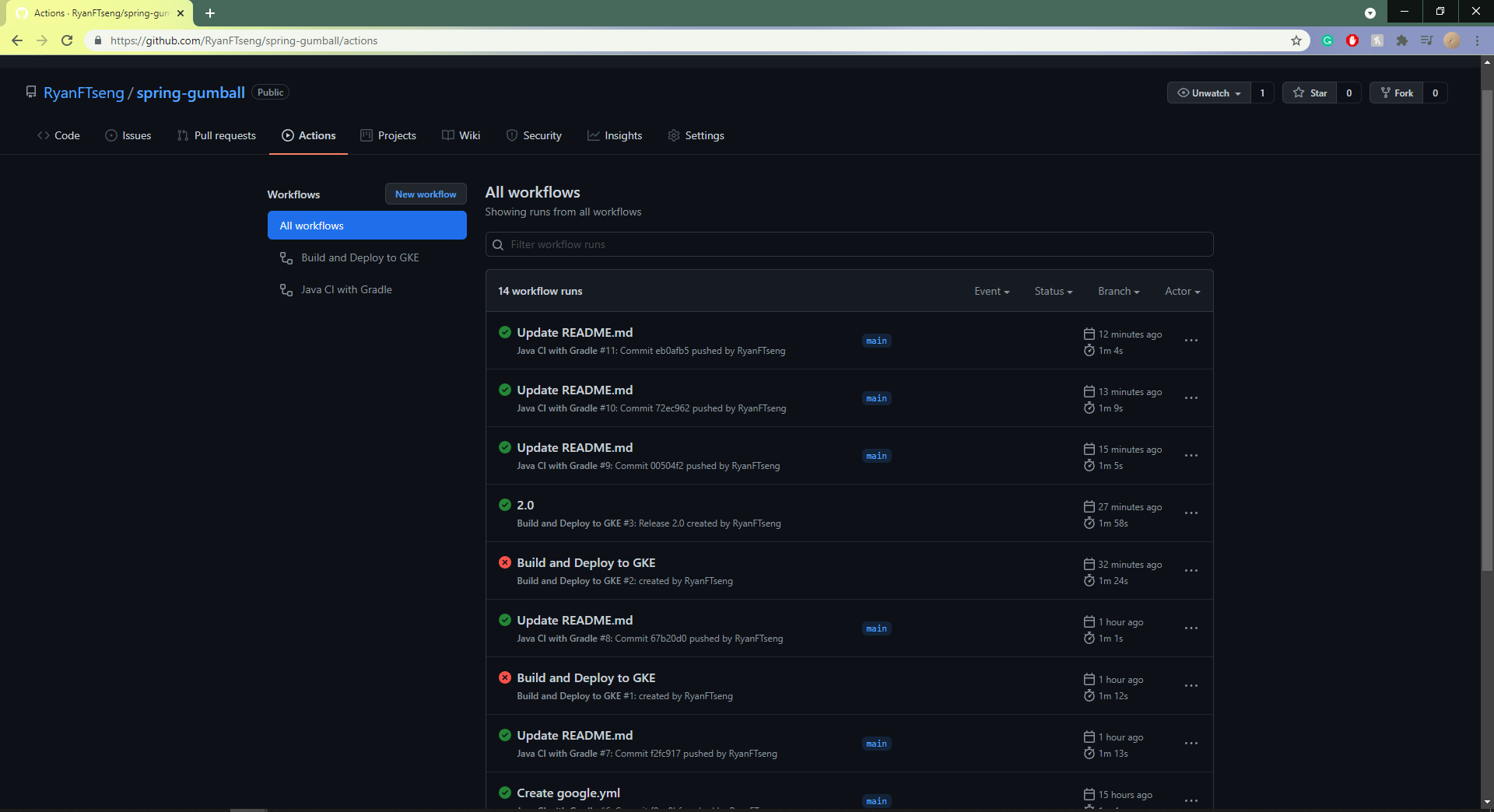 GitHub - RyanFTseng/spring-gumball