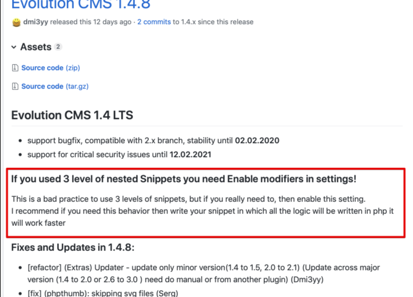 Не рендерятся сниппеты при выключеном «Enable filters» · Issue #977 · evolution-cms/evolution ...