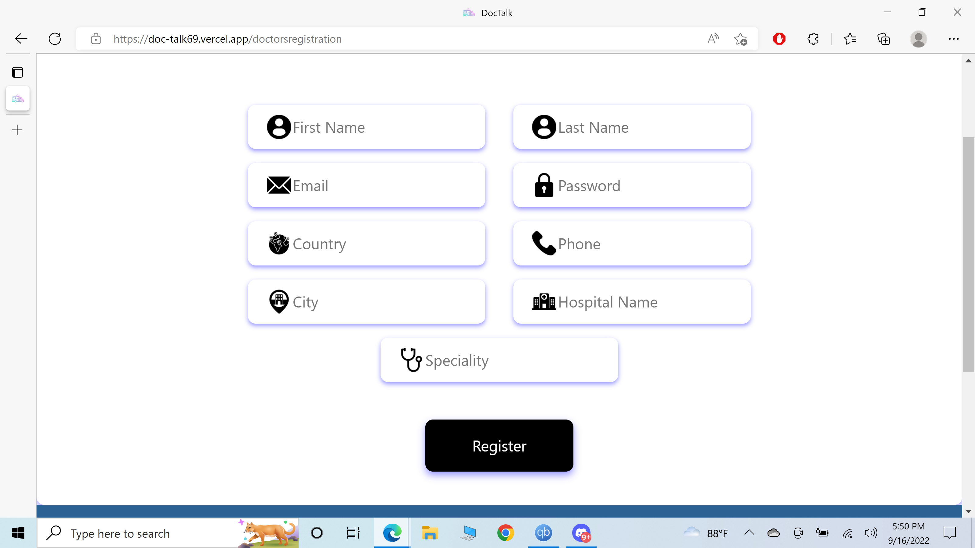 Fix: Congruence of contact form · Issue #118 · ItsRoy69/DocTalk · GitHub