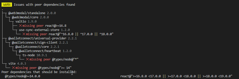 Non React Framework Warns Standalone · Issue 1883 · Walletconnect Walletconnect Monorepo · Github