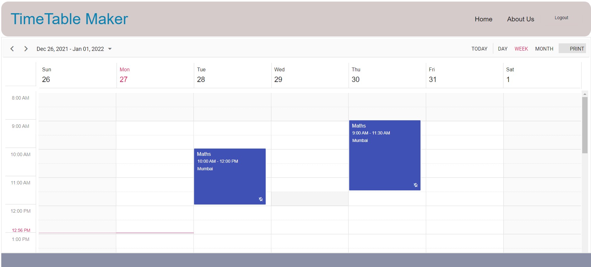 GitHub - Kiran571/TimeTableMakerApplication