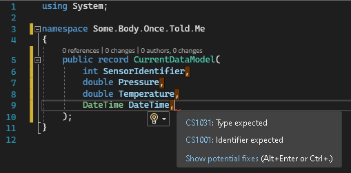 [Proposal] Allow dangling comma at the last property in record ...