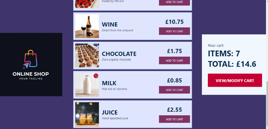 GitHub - Katia-Toboleva/vanilla-js-with-classes-shopping-cart: Online ...