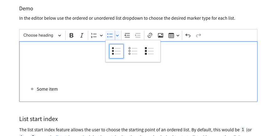 Wrong bulleted list default bullet when list styles are enabled · Issue #13137 · ckeditor ...