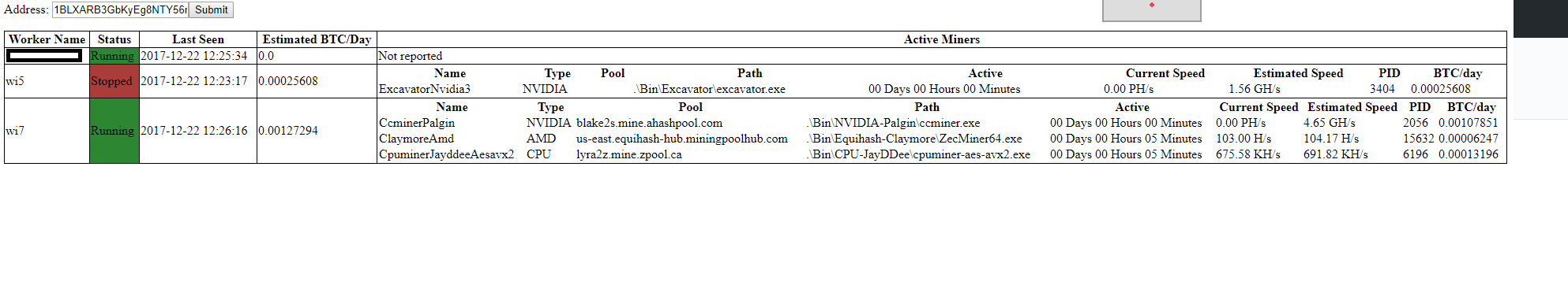 Any Interest In Back Porting My Web Monitoring Interface · Issue 794 · Multipoolminer