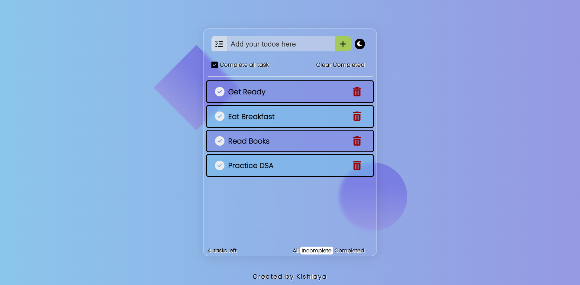 GitHub - Kishlaya1999/To-Do-List-Using-local-storage