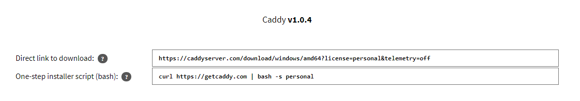 (v1 website) DDL and script still has personal parameter · Issue #2926 · caddyserver/caddy · GitHub