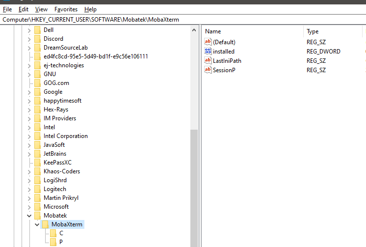 MobaXterm : not registry key 'M' · Issue #4 · XMCyber/XMCredentialsDecryptor · GitHub