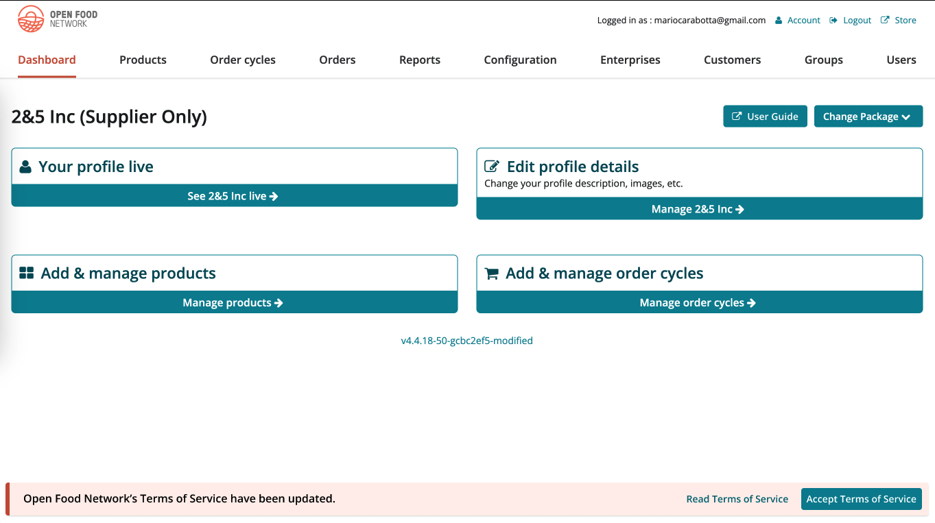 Enterprise User actively consents to change of ToS · Issue #11720 · openfoodfoundation ...