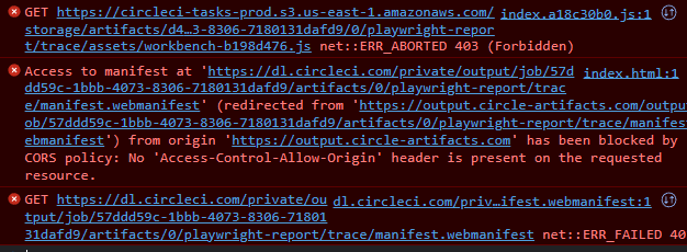[BUG] Playwright fails to load traces in CircleCI · Issue #18108 · microsoft/playwright · GitHub