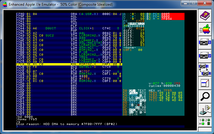 BPM(W) not triggering if disk is what wrote to targeted memory · Issue #1103 · AppleWin/AppleWin ...