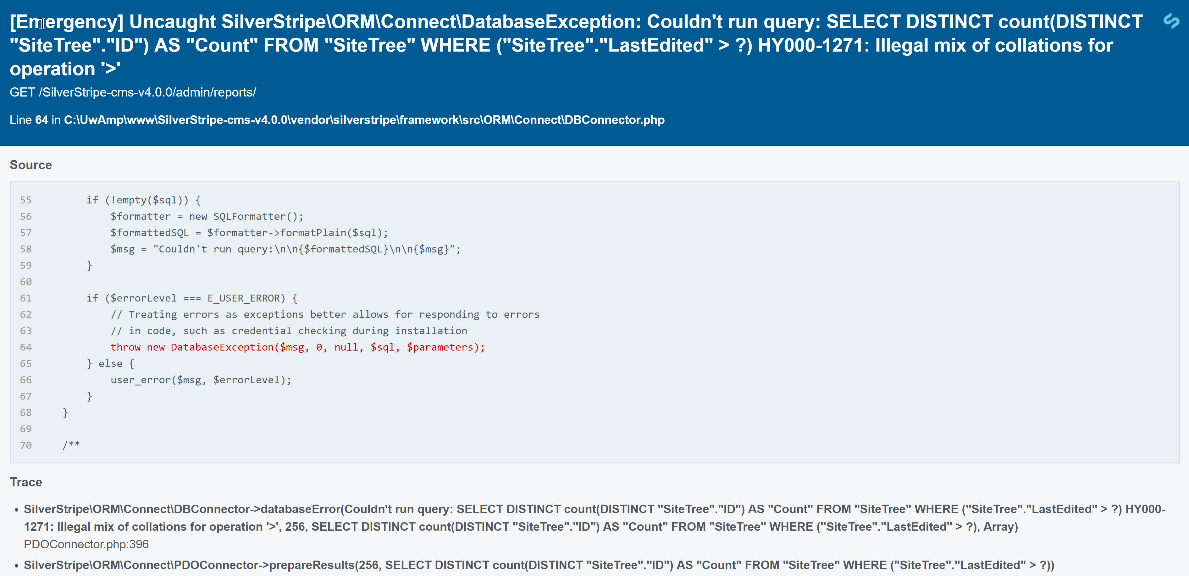 Error in other language · Issue #92 · silverstripe/silverstripe-reports · GitHub