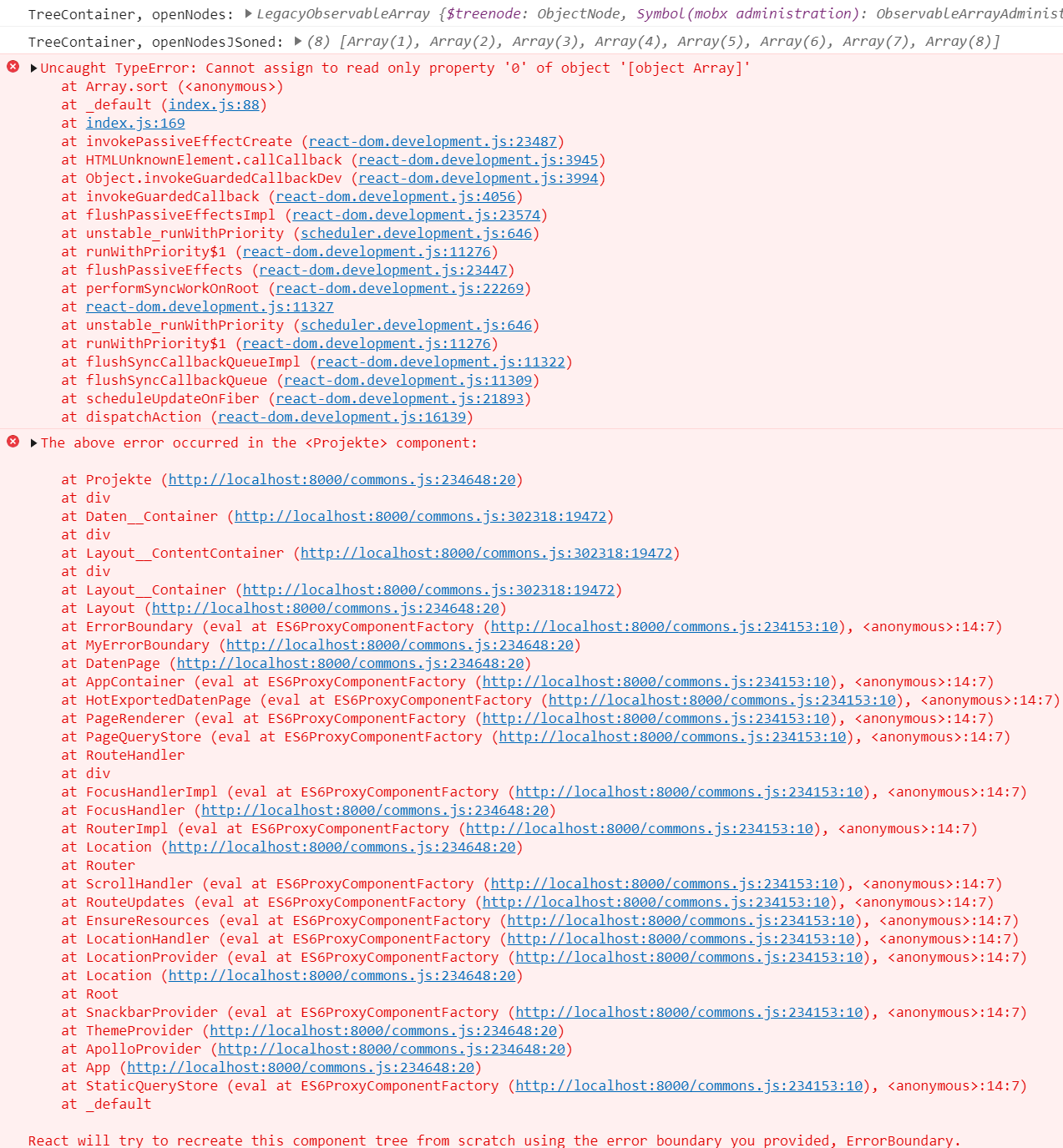 Error after upgrading from 3.17.2 to 4.0.2 · Issue #1608 · mobxjs/mobx-state-tree · GitHub