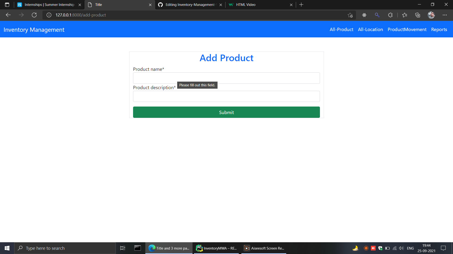 GitHub - sanjivmsk3/Inventory-Management-Web-Application