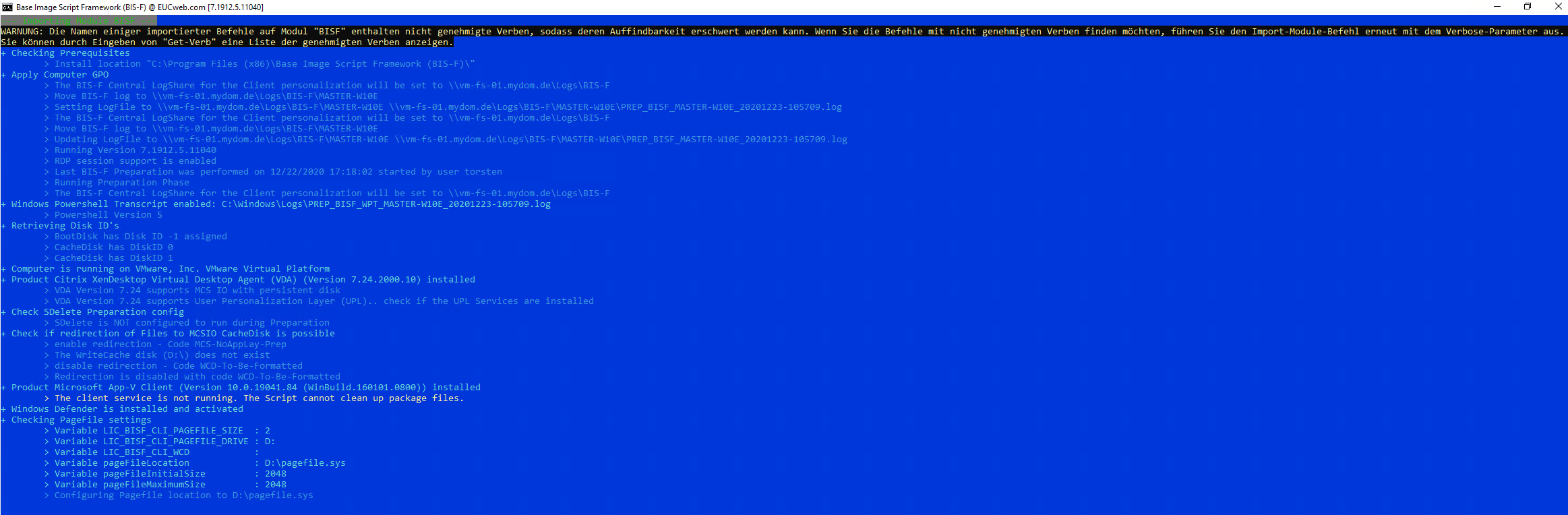 personalization fails if the write-cache drive is not formatted · Issue #302 · EUCweb/BIS-F · GitHub