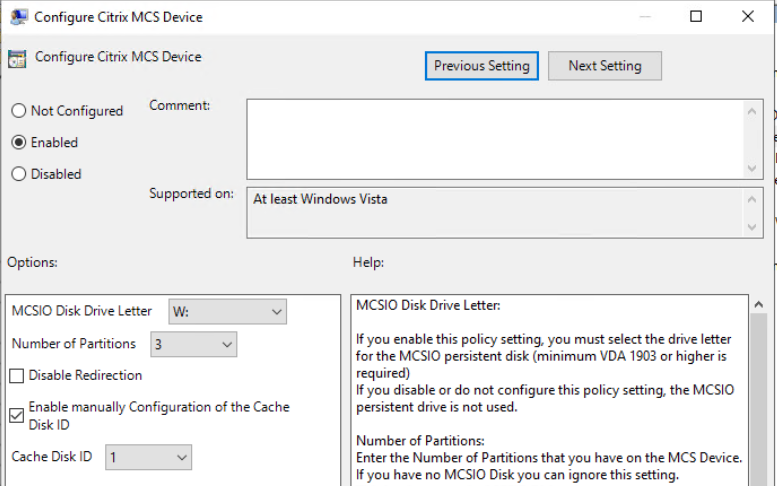 Changing MCS WriteCache Disk letter to something different from default d: doesn´t work · Issue ...