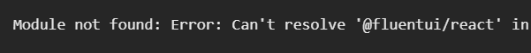 [Bug]: Cannot find module '@fluentui/react' or its corresponding type declarations. · Issue ...