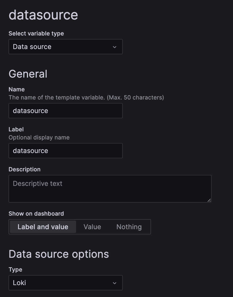 Loki Ad Hoc Variable Filtering Is Not Applied When Used With Loki Datasource From Variable