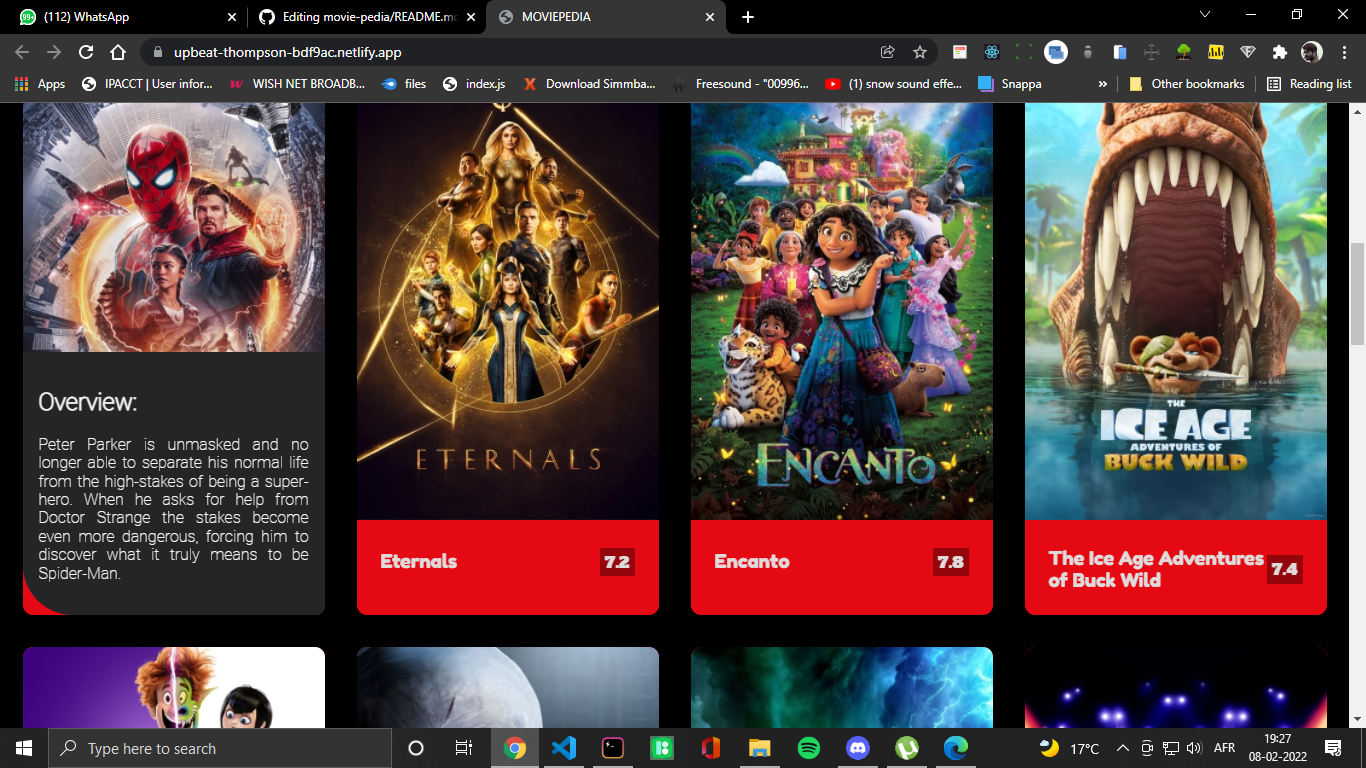 GitHub - hrishikeshghosh/movie-pedia: Hosted site at