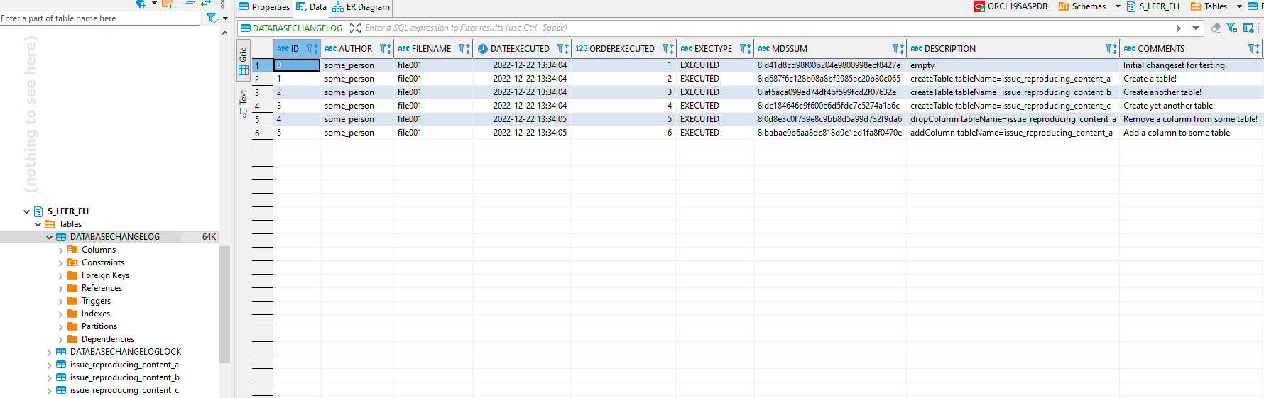 'liquibase status' is broken for Oracle · Issue #3587 · liquibase/liquibase · GitHub